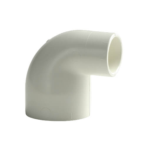 Knie PVC-U 90°, wit, PN16 - PVC Fittingen wit - Agro Water